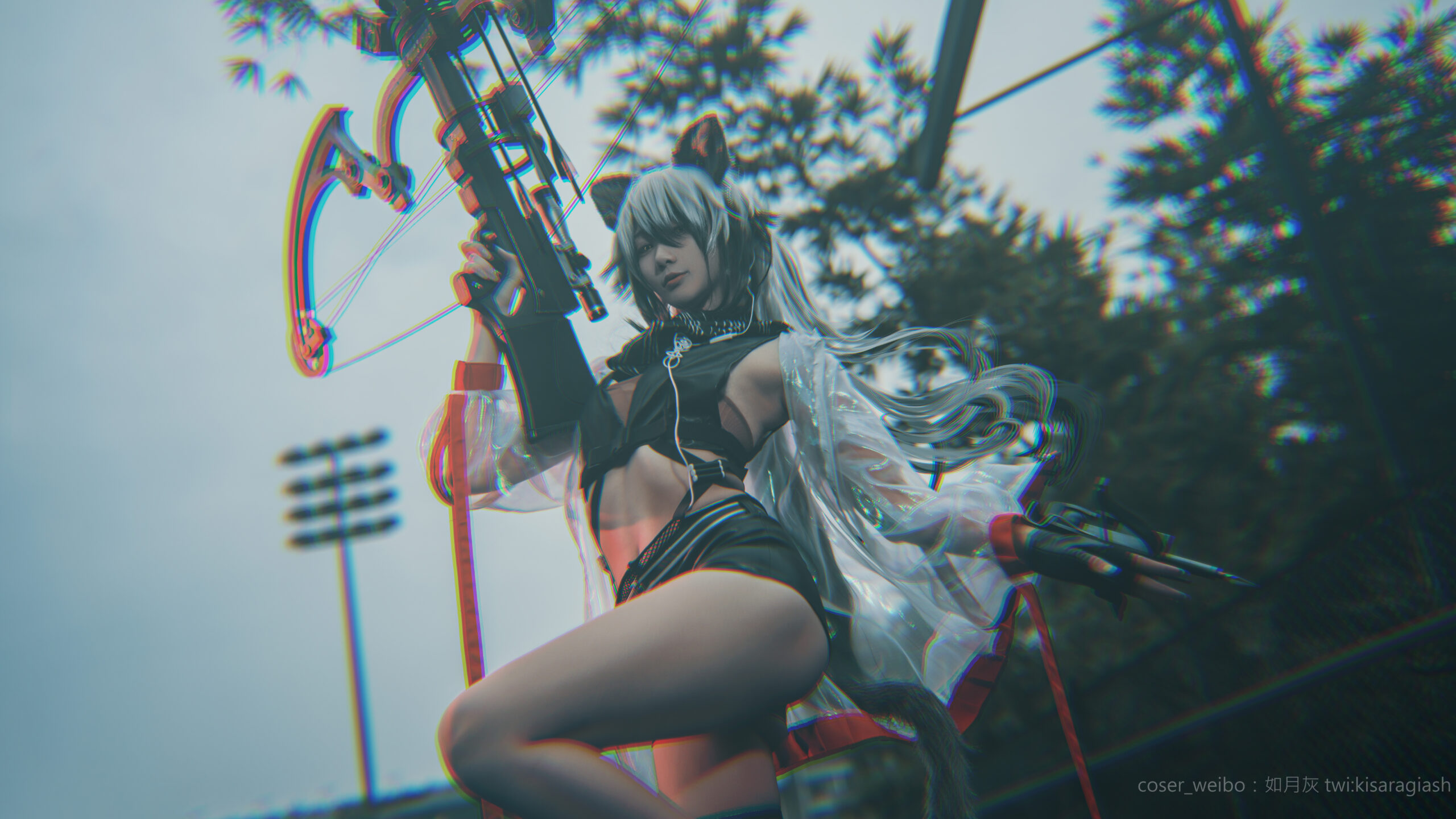 如月灰 NO.002 明日方舟 黑[9P] | 日本写真网