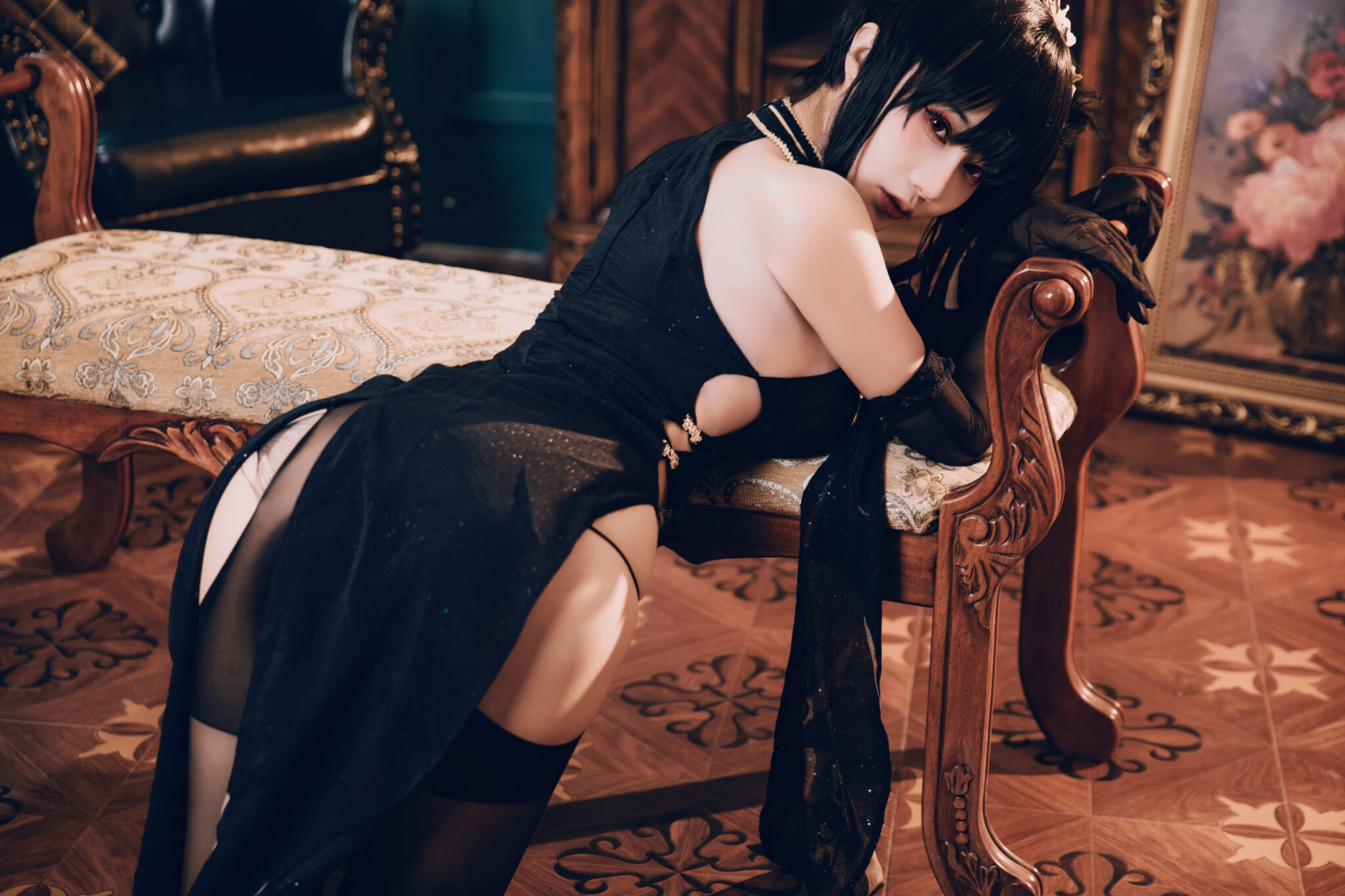 如月灰 No.029-碧蓝航线 镇海旗袍 [24P] | 日本写真网